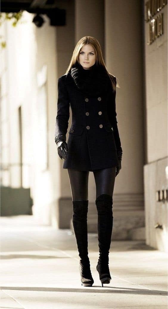 Cómo combinar leggins de cuero - [20 Looks Originales] | Belleza