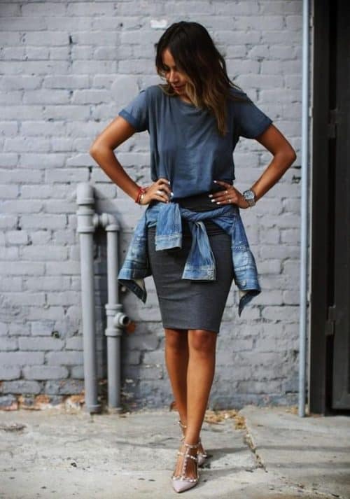 ¿Cómo Combinar un Vestido Gris? — [20 Looks]